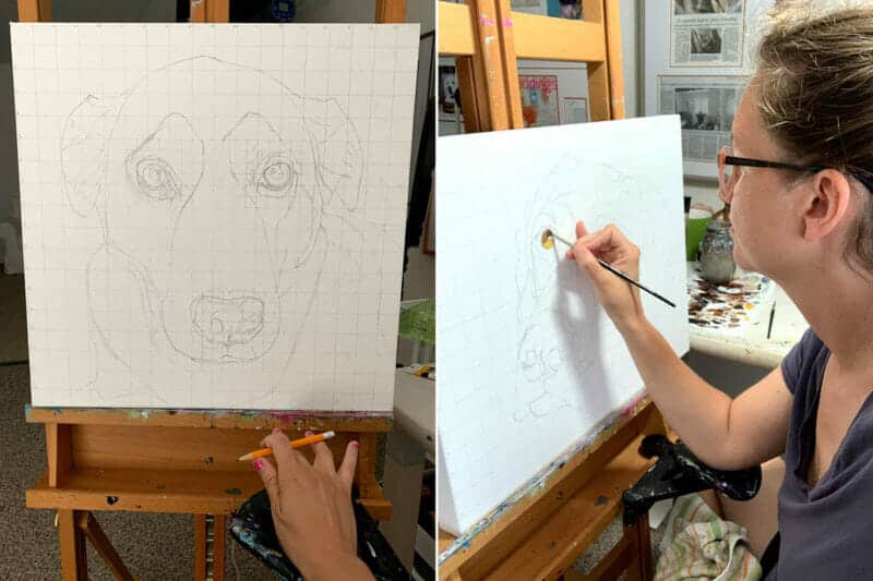 Pet Portraits: How to paint realistic pet eyes - Studio Eriksdotter